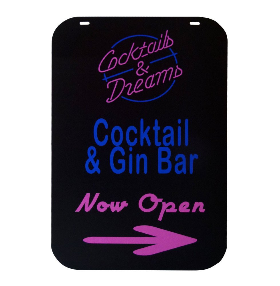 Folding Swing Pavement Sign with Printable Aluminum Panel